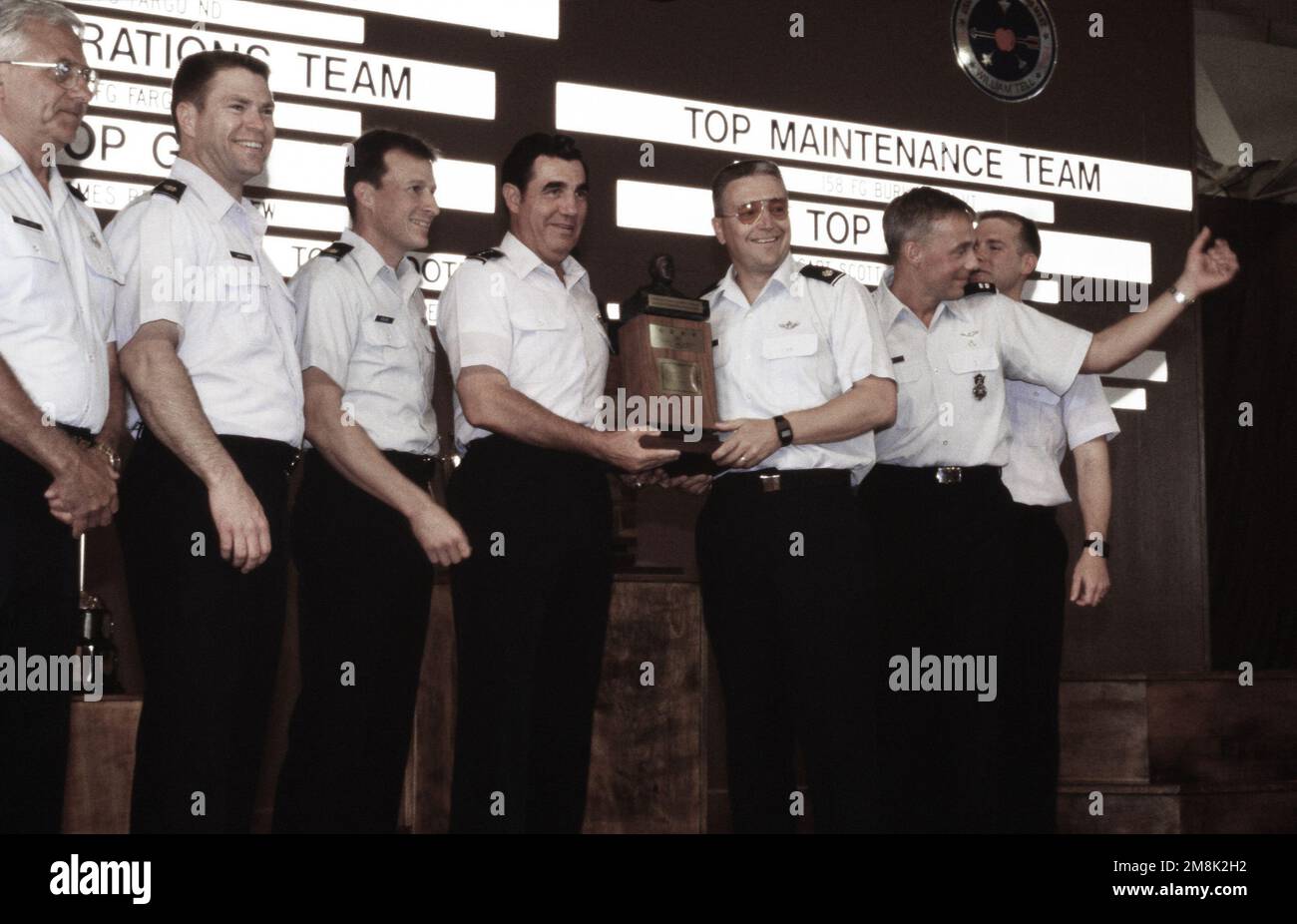 USAF General John M. Loh (third from left), Commander of the Air Combat ...