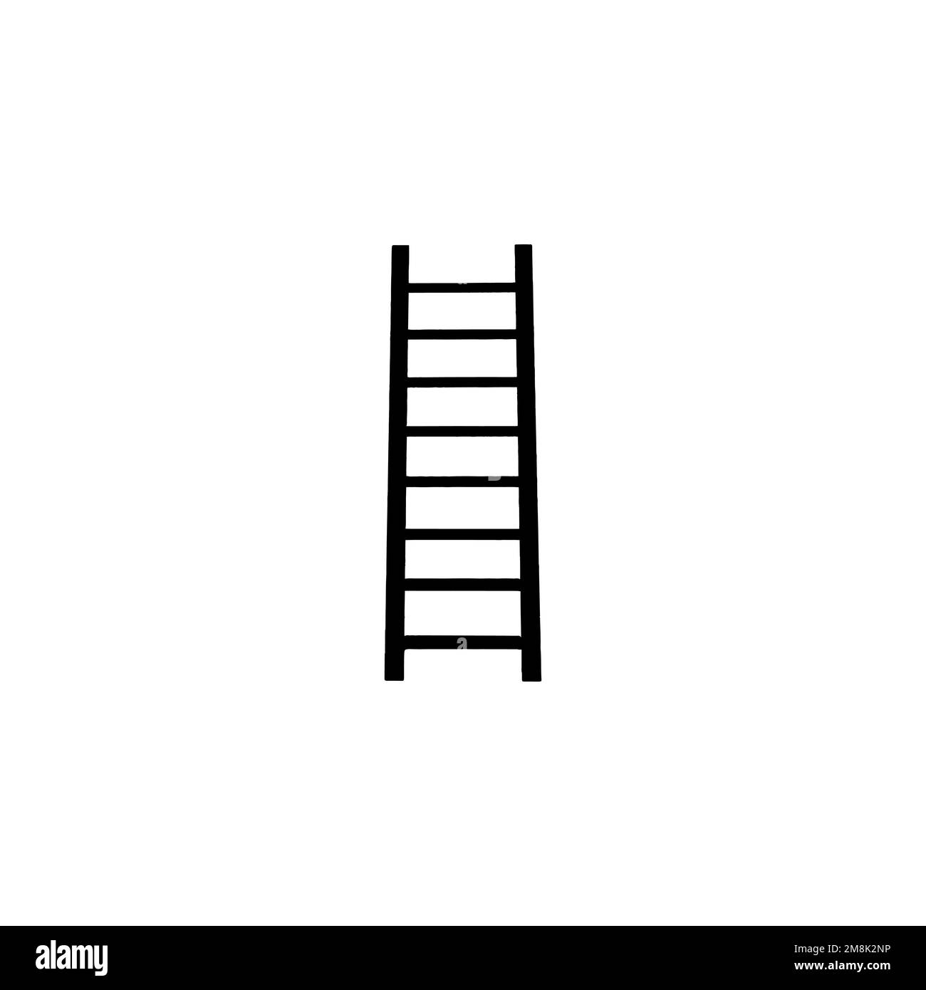 Ladder icon. Simple style building company big sale poster background ...