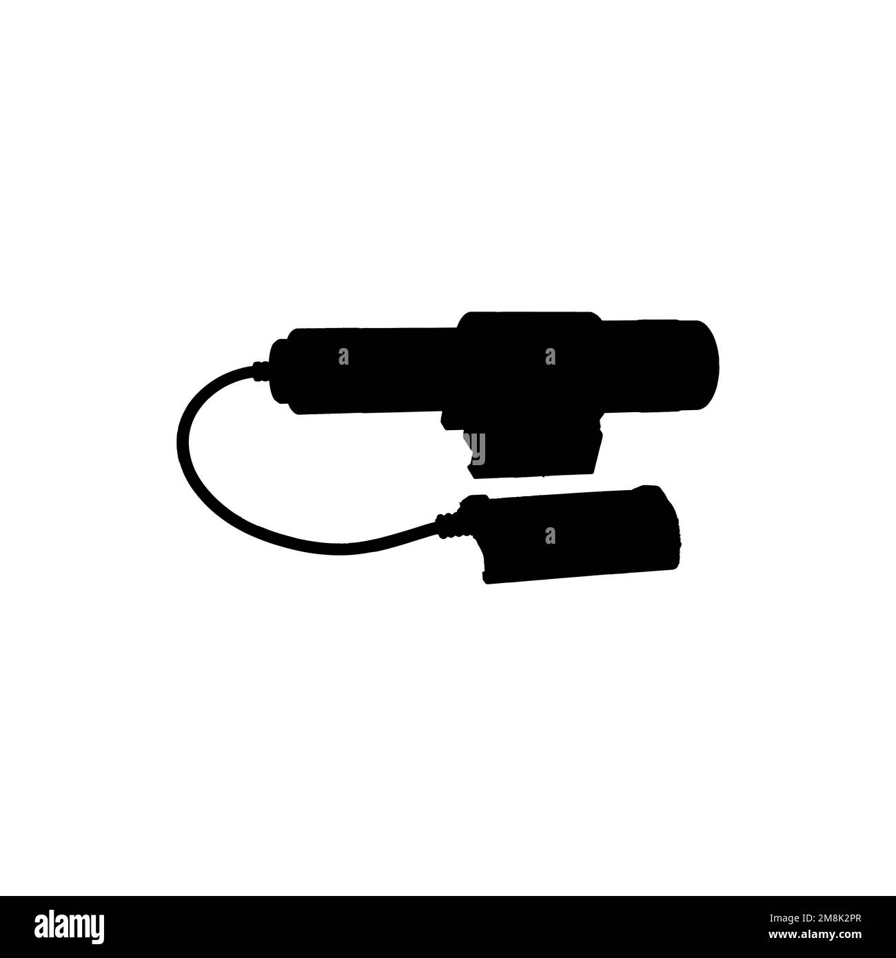 Laser sight icon. Simple style poster background symbol. Laser sight ...