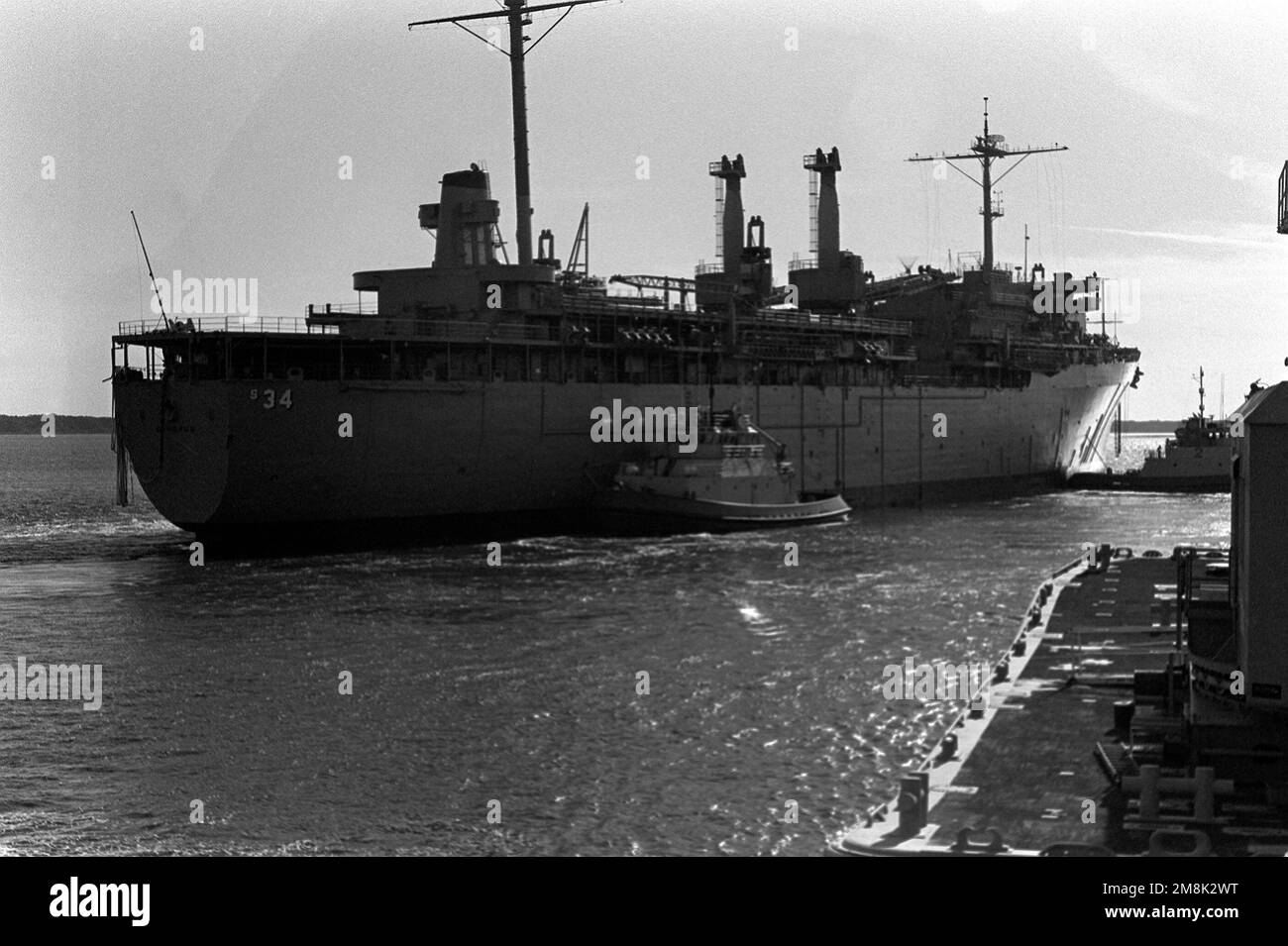 A starboard quarter view of the recently decommissioned submarine ...
