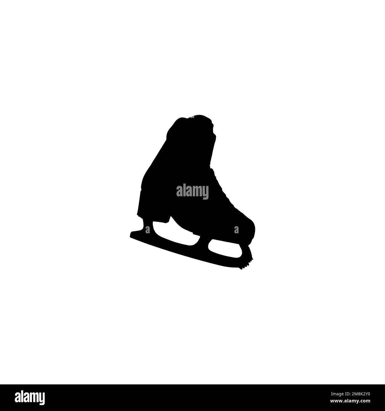 Ice skate icon. Simple style winter skating poster background symbol ...