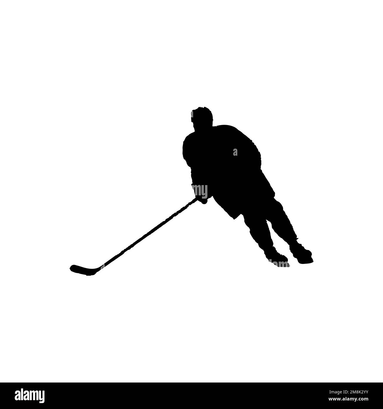 Hockey player icon. Simple style hockey tournament poster background ...