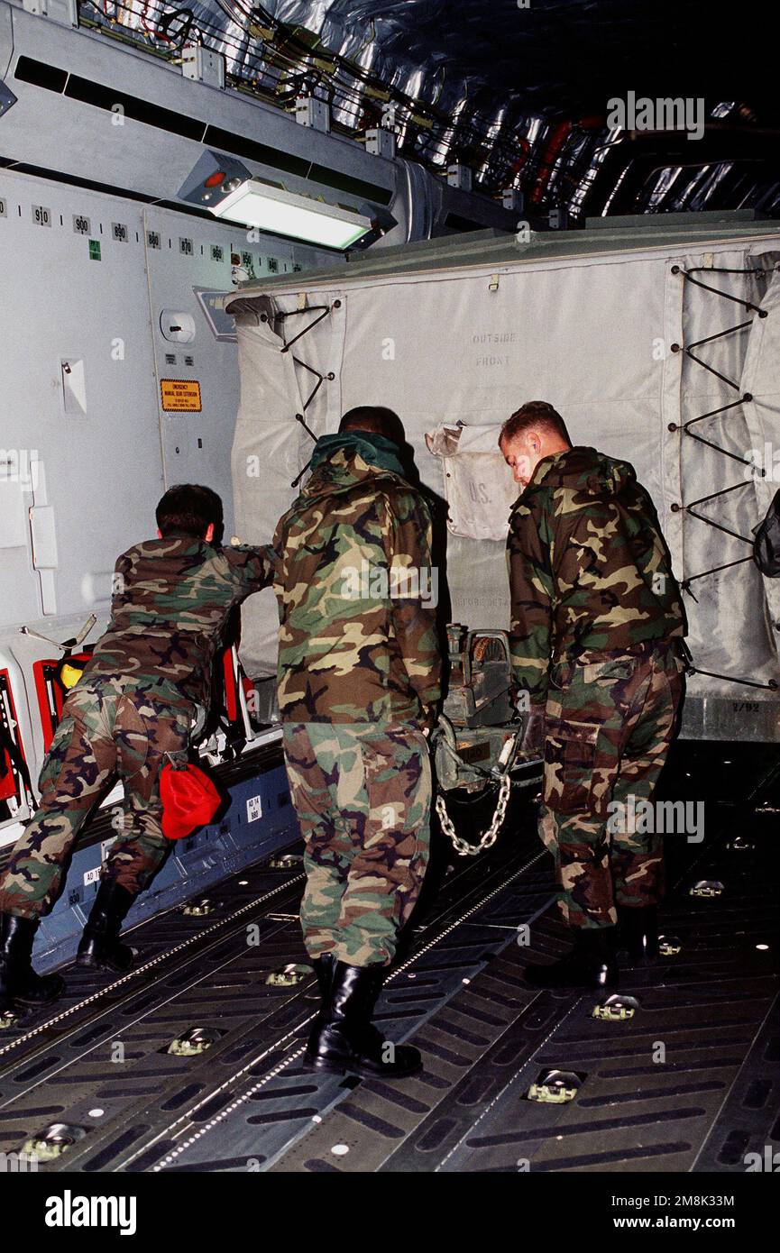 C-17 crew members along with the 3rd Aerial Port Squadron and Ft. Bragg ...