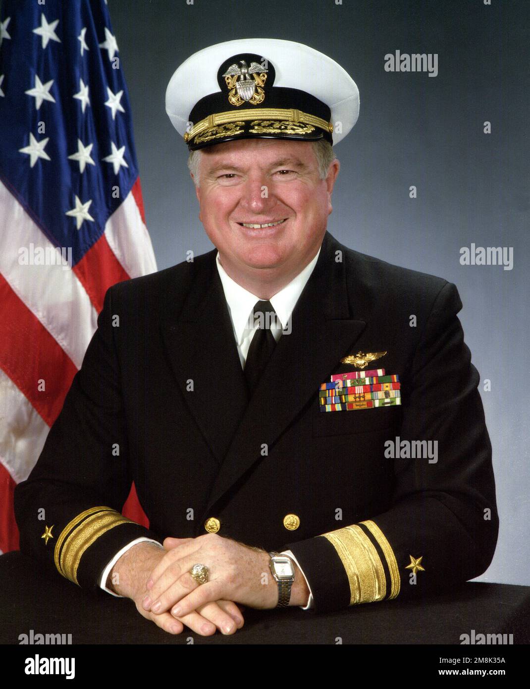 Rear Admiral (upper half) W.F. Flagg, USN. Country: Unknown Stock Photo ...