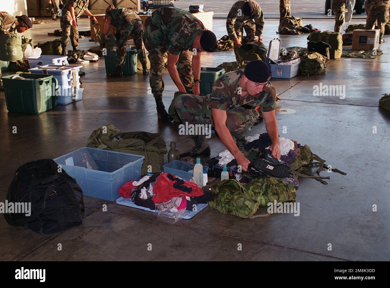 Members of the 170th Military Police Company, Louisiana, arrive in ...