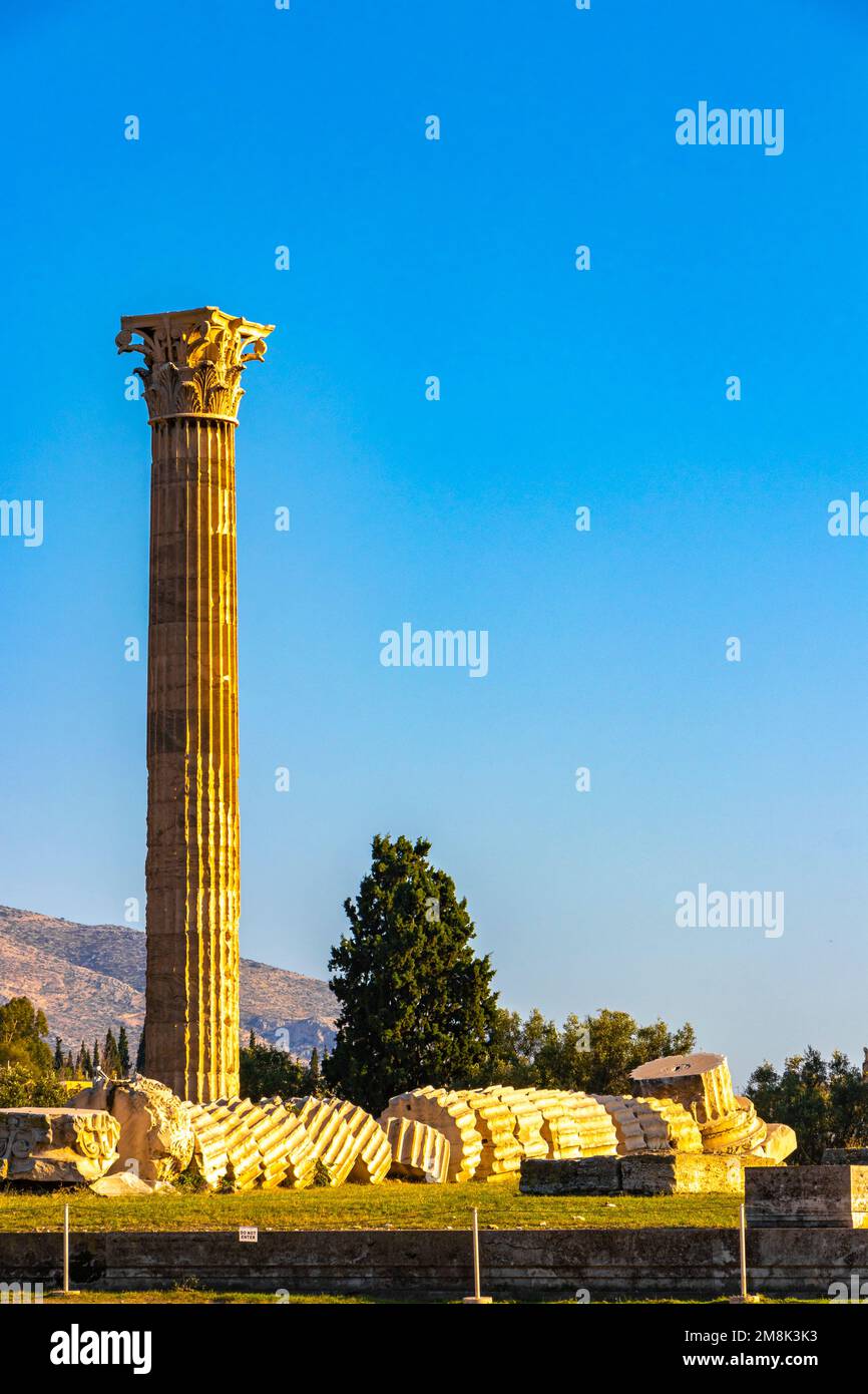 Olympieion Historic buildings and ruins of a temple from the Hadrian ...