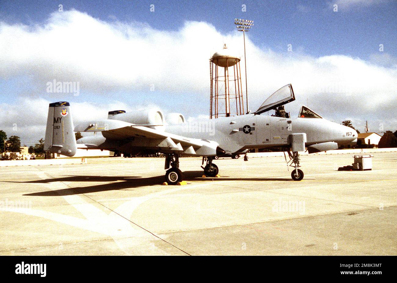 A right side view of an A-10 on the flight line. Exact date shot ...