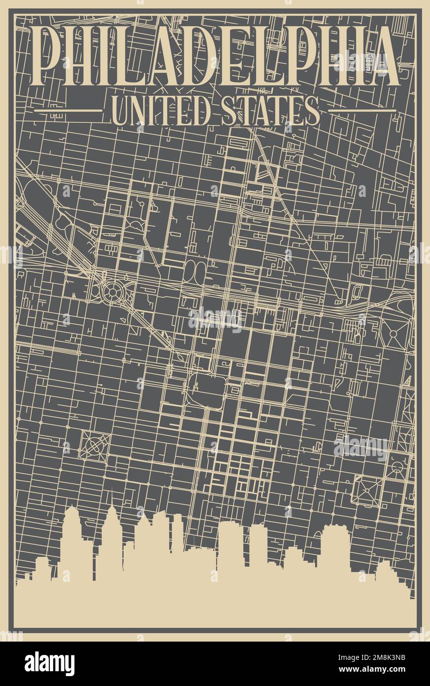 Modern philadelphia drawing hi-res stock photography and images - Alamy