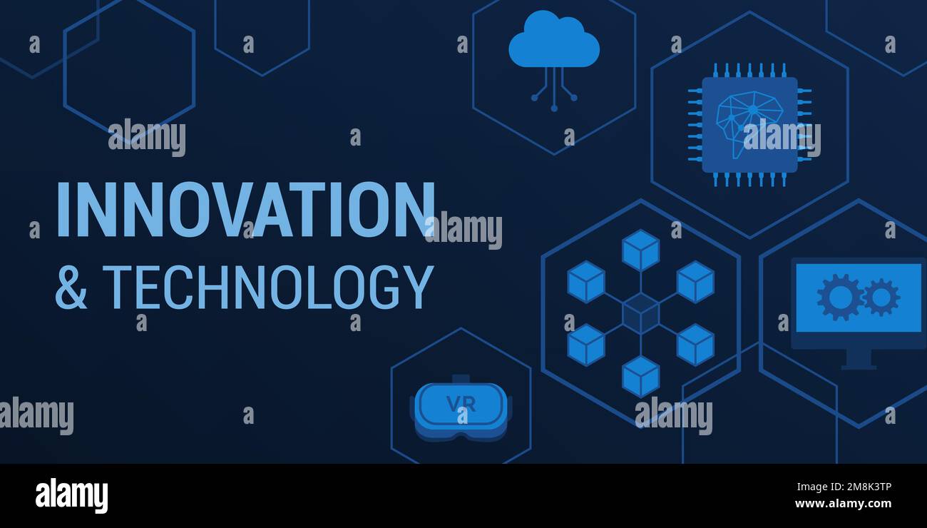 Information technology and telecommunications concepts background with ...