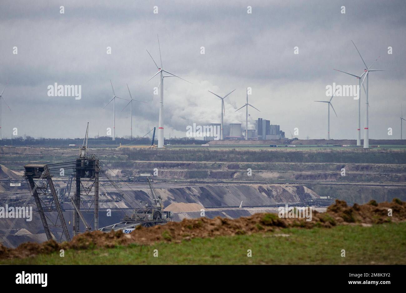 Lutzerath, Germany. 11th Jan, 2023. View of Open-Pit mine in Lutzerath ...