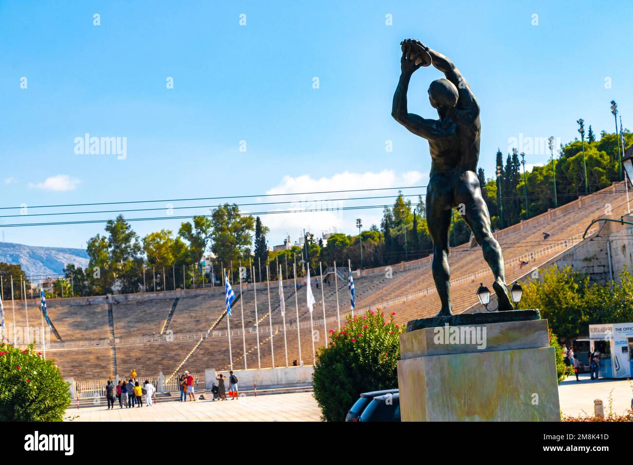 The famous Panathenaic Stadium of the first Olympic Games in Athens Attica Greece Stock Photo ...