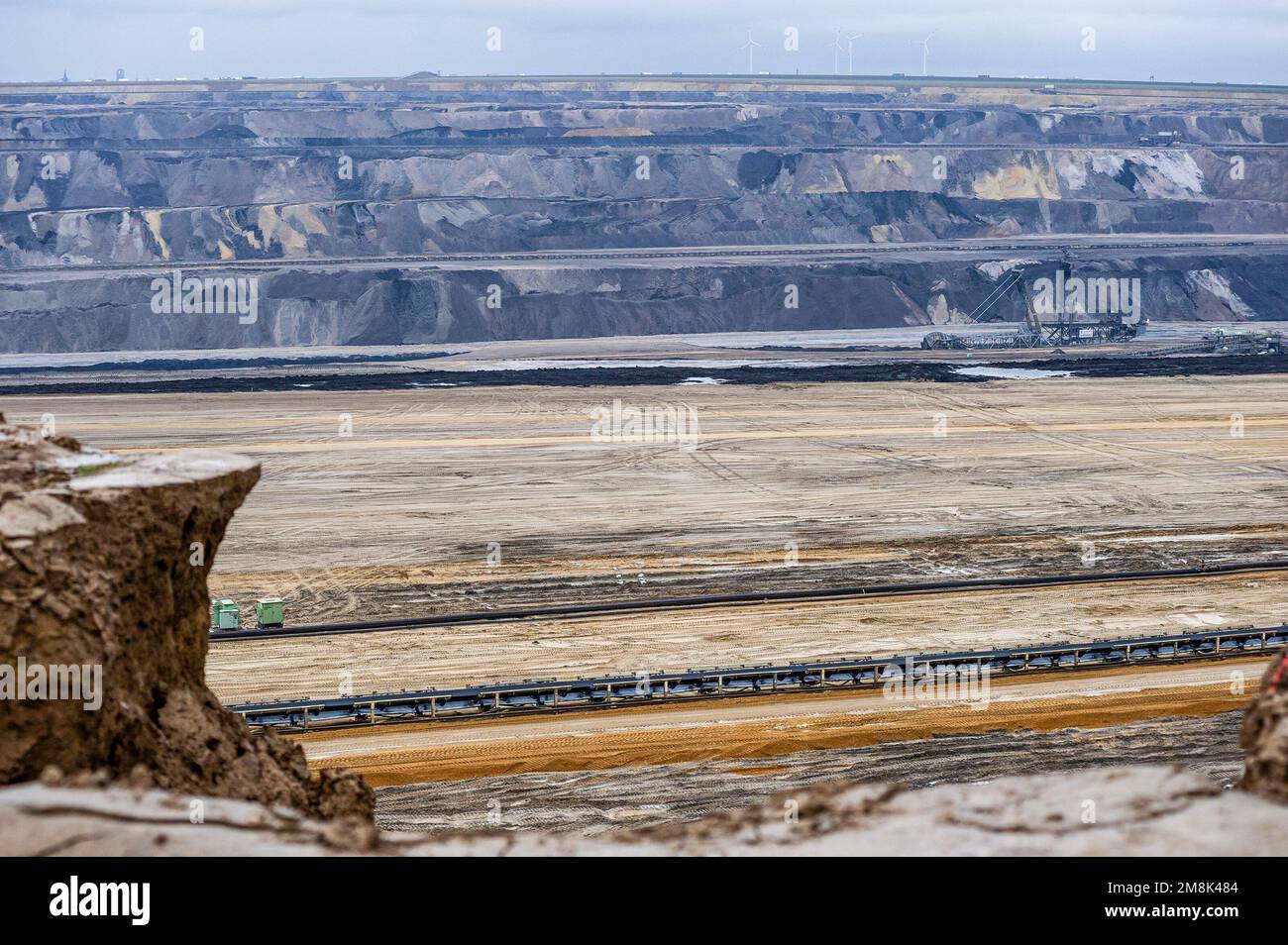 Lutzerath, Germany. 11th Jan, 2023. View of Open-Pit mine in Lutzerath ...