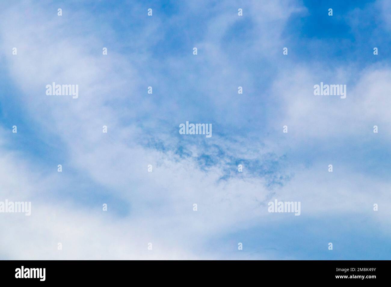 Blue sky with chemical cumulus clouds chemical sky scalar waves and ...