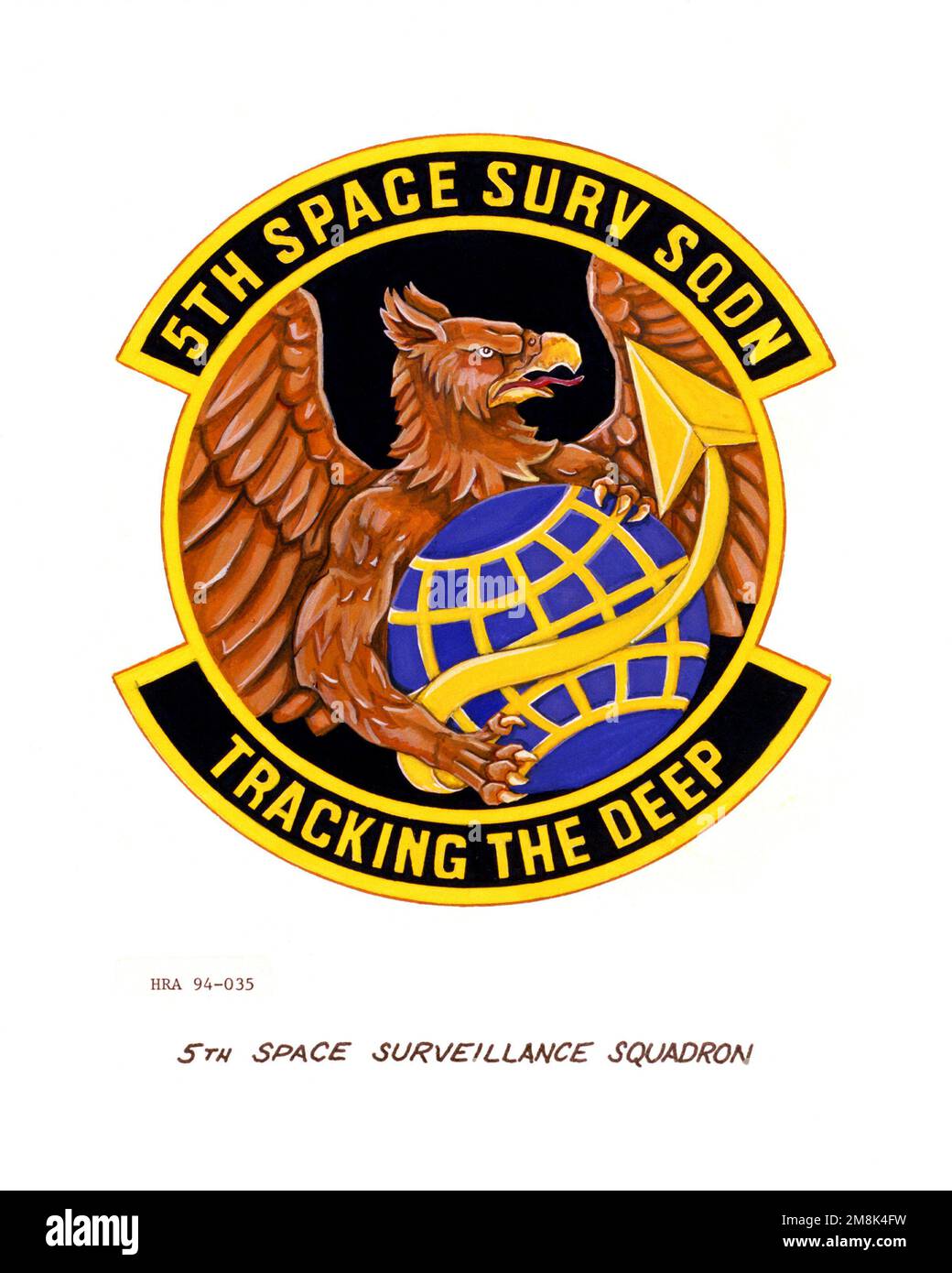 Approved Insignia of the 5th Space Surveillance Squadron. Country ...