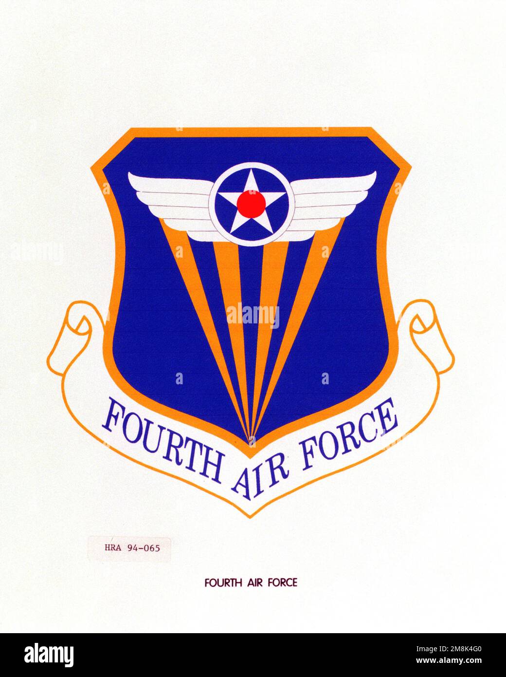 Approved Insignia of the 4th Air Force.EXACT DATE SHOT UNKNOWN. Country ...