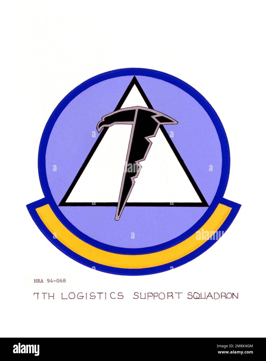 Approved Insignia of the 7th Logistics Support Squadron.EXACT DATE SHOT ...