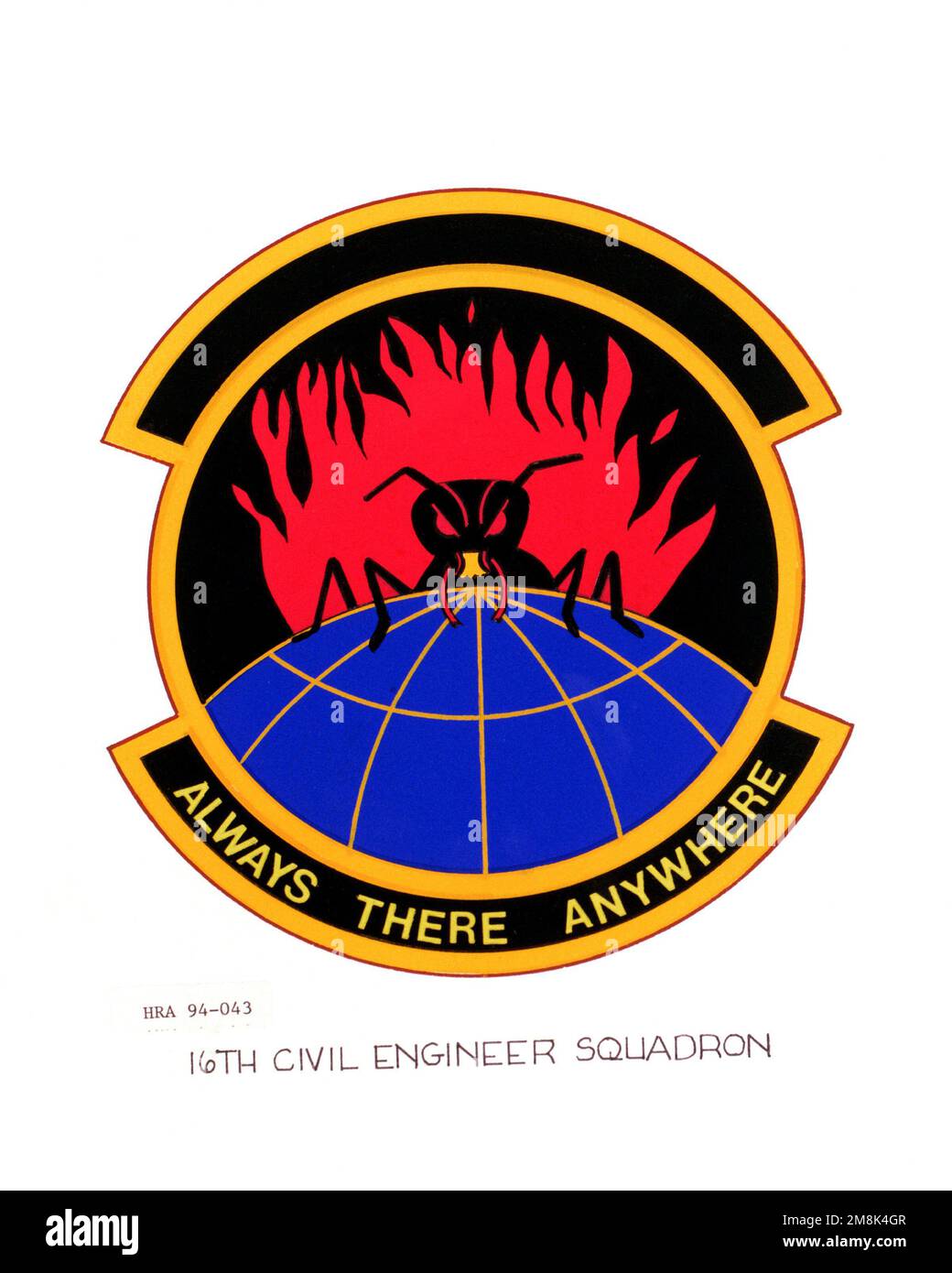 Approved Insignia of the 16th Civil Engineer Squadron. Country: Unknown ...