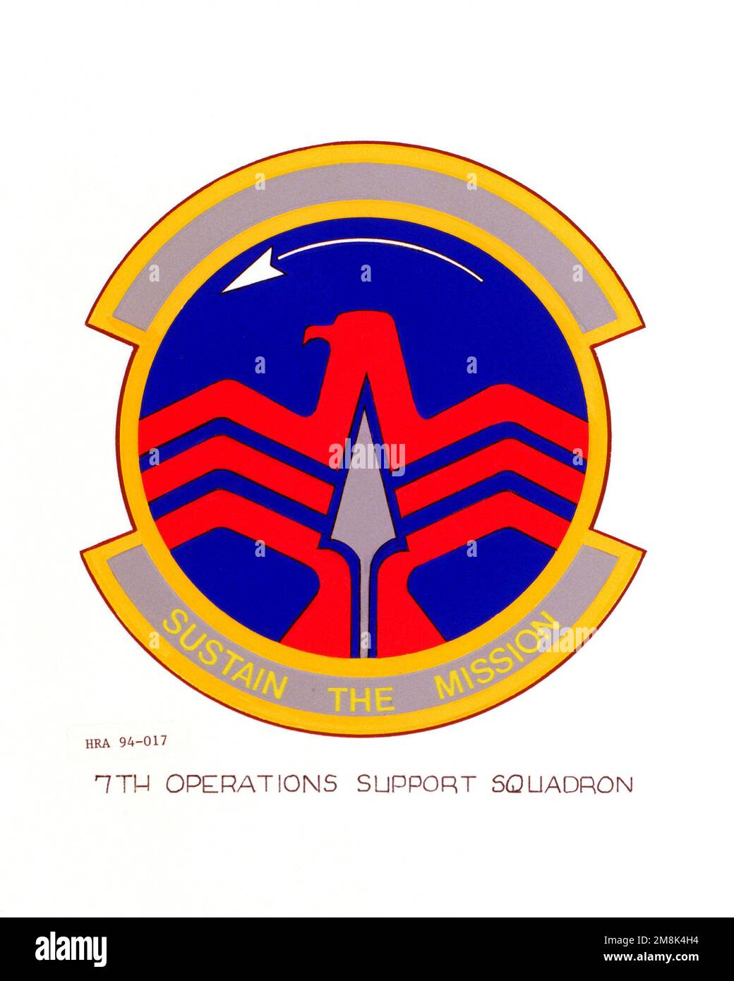 Approved Insignia of the 7th Operations Support Squadron. Country ...
