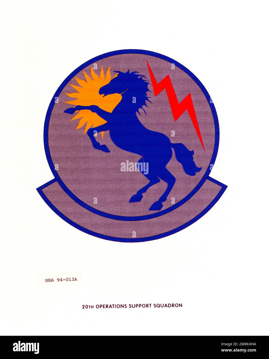Approved Insignia of the 20th Operations Support Squadron. Country ...