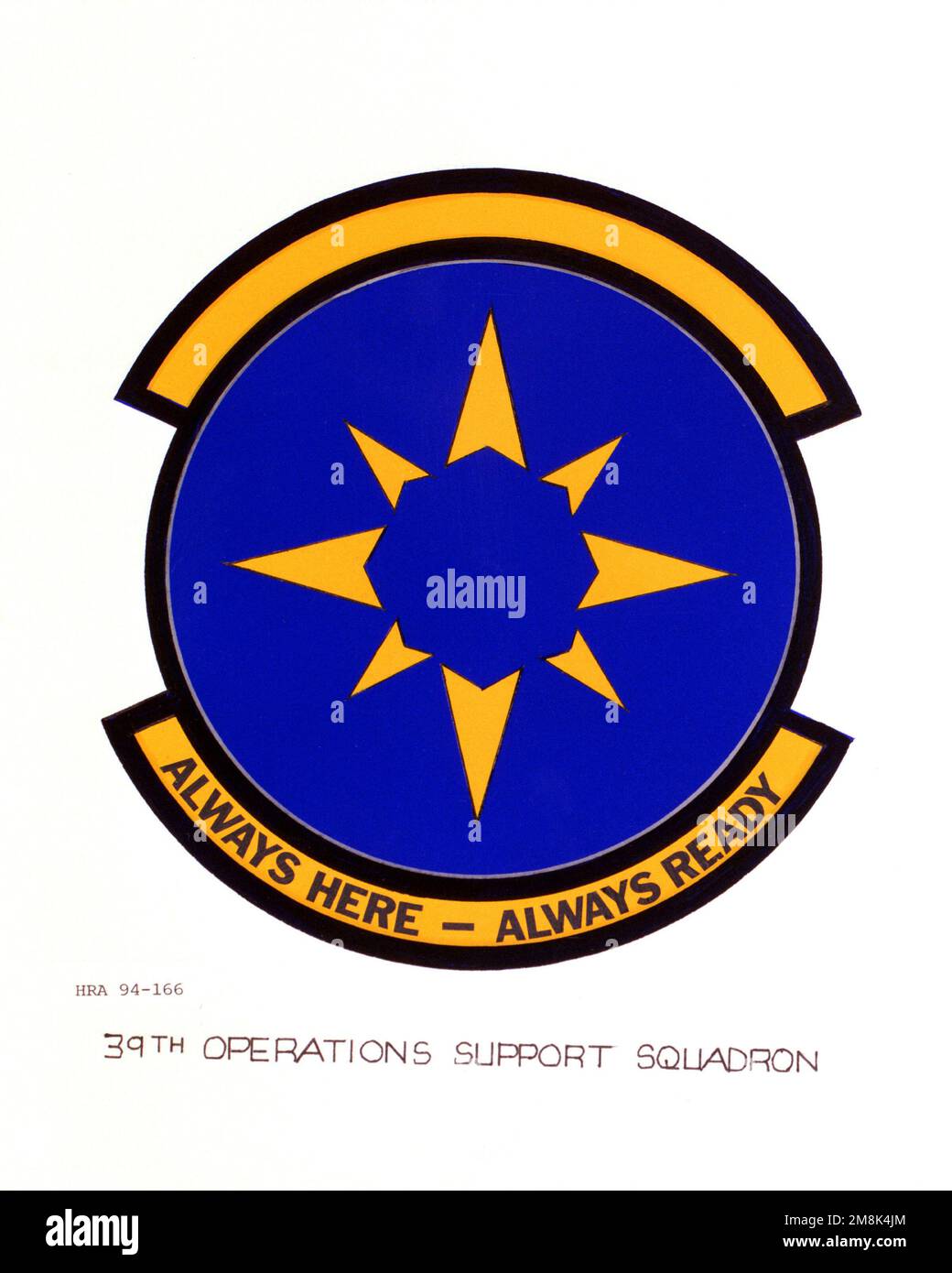 Approved Insignia of the 39th Operations Support SquadronEXACT DATE ...