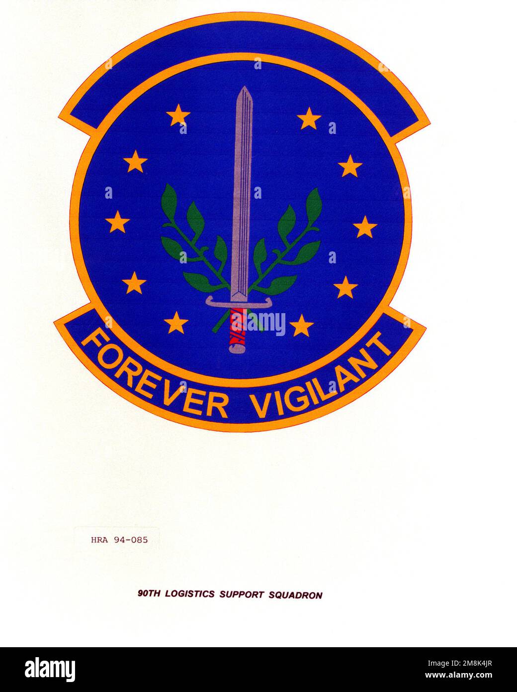 Approved Insignia of the 90th Logistics Support SquadronEXACT DATE SHOT ...