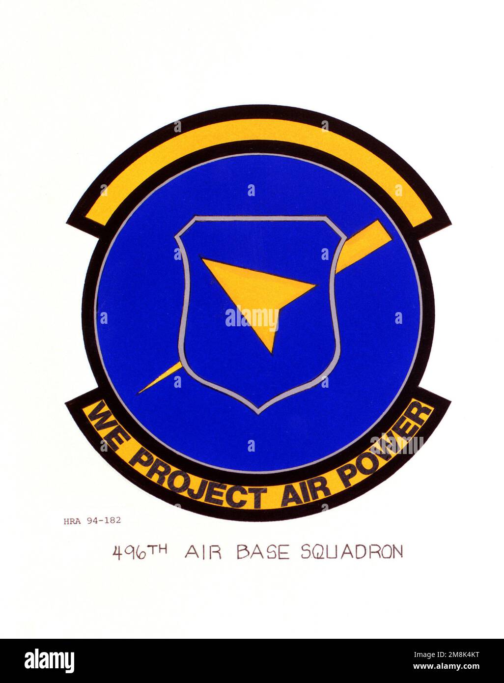 Approved Insignia of the 496th Air Base SquadronEXACT DATE SHOT UNKNOWN ...