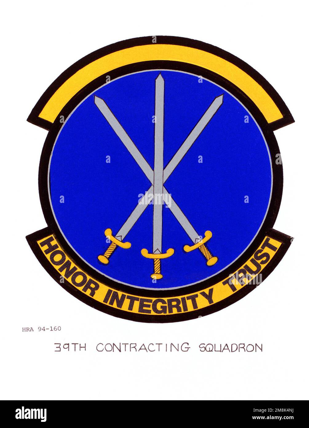 Approved Insignia of the 39th Contracting Squadron. Country: Unknown ...