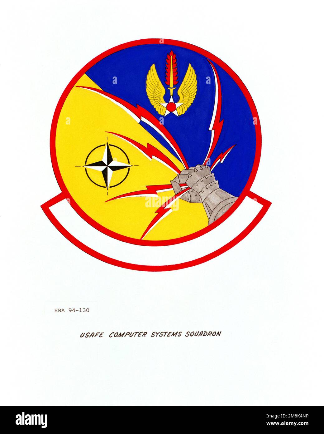 Approved Insignia of the USAFE Computer Systems Squadron.EXACT DATE ...