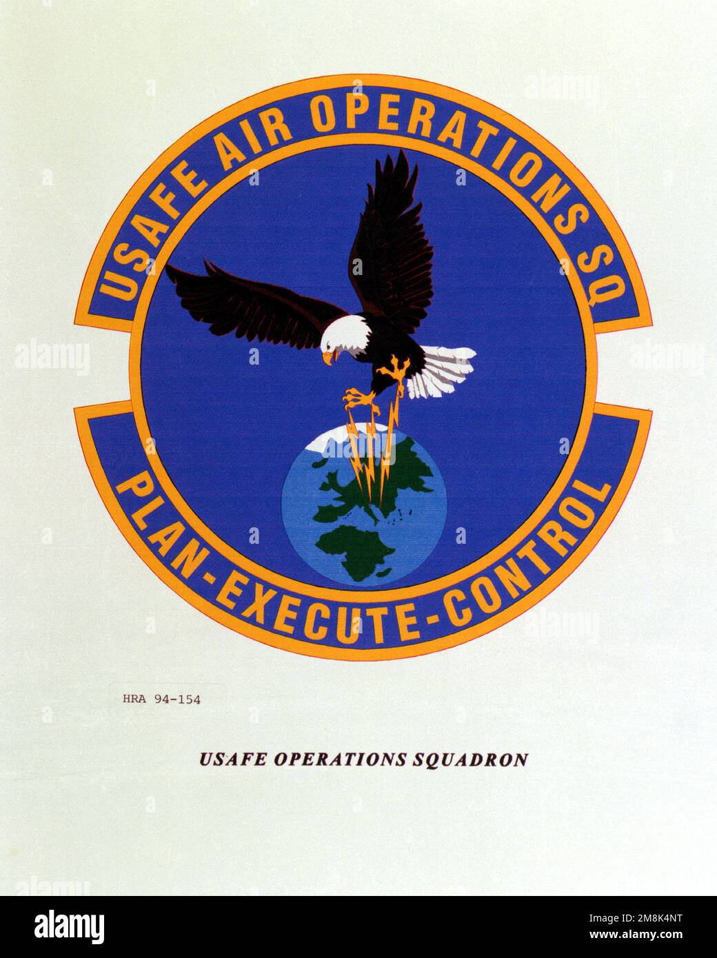 Approved insignia of the USAFE Operations Squadron. Country: Unknown ...