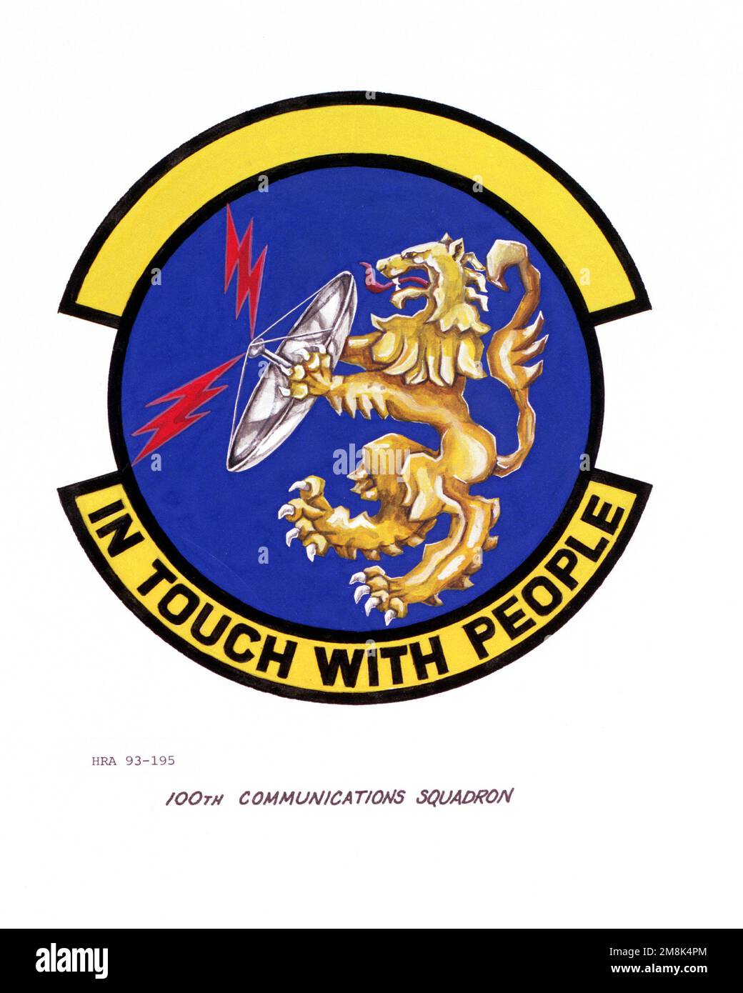 Approved Insignia of the 100th Communications Squadron. Country ...