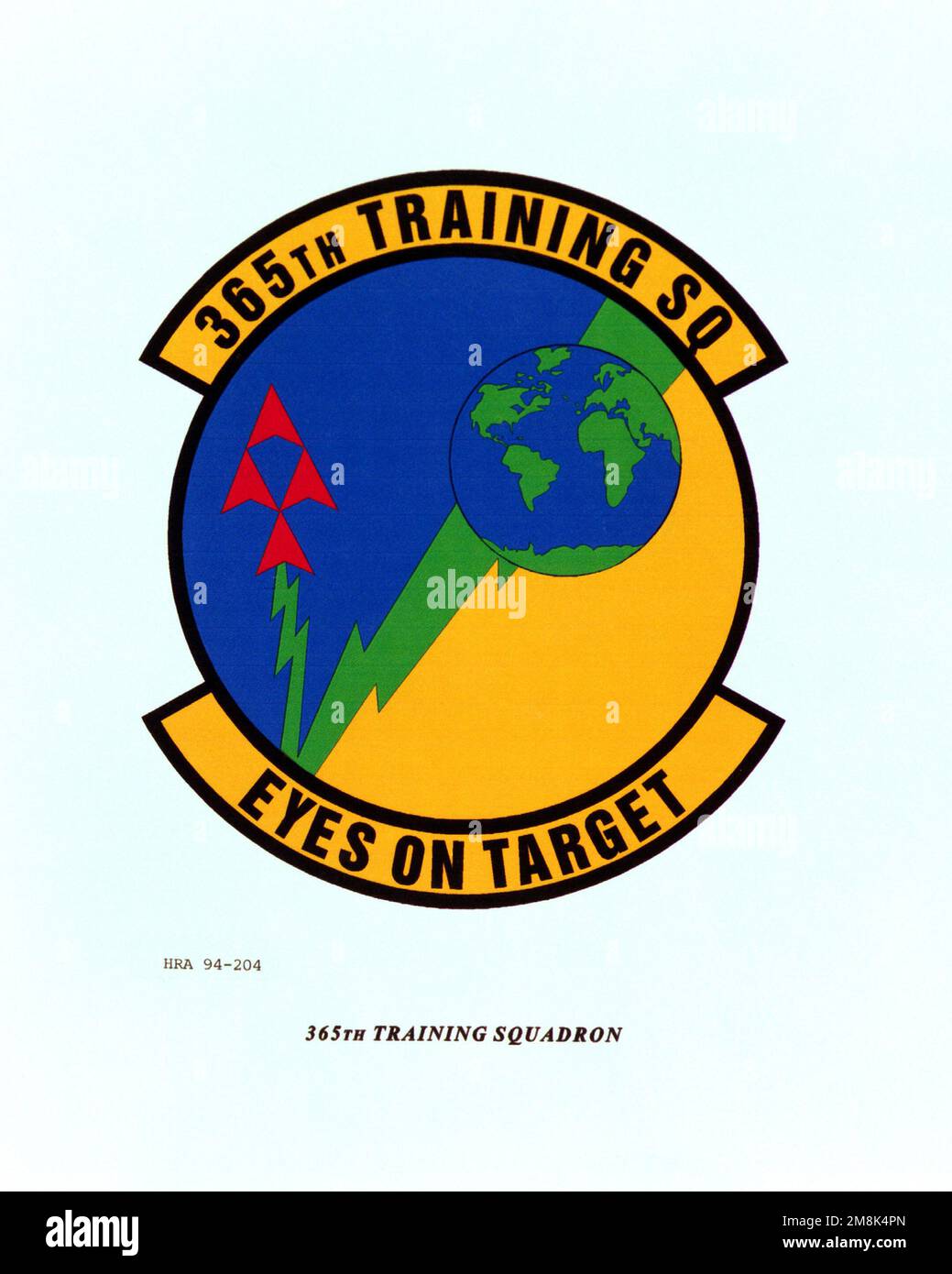 Approved Insignia of the 365th Training Squadron. Country: Unknown ...