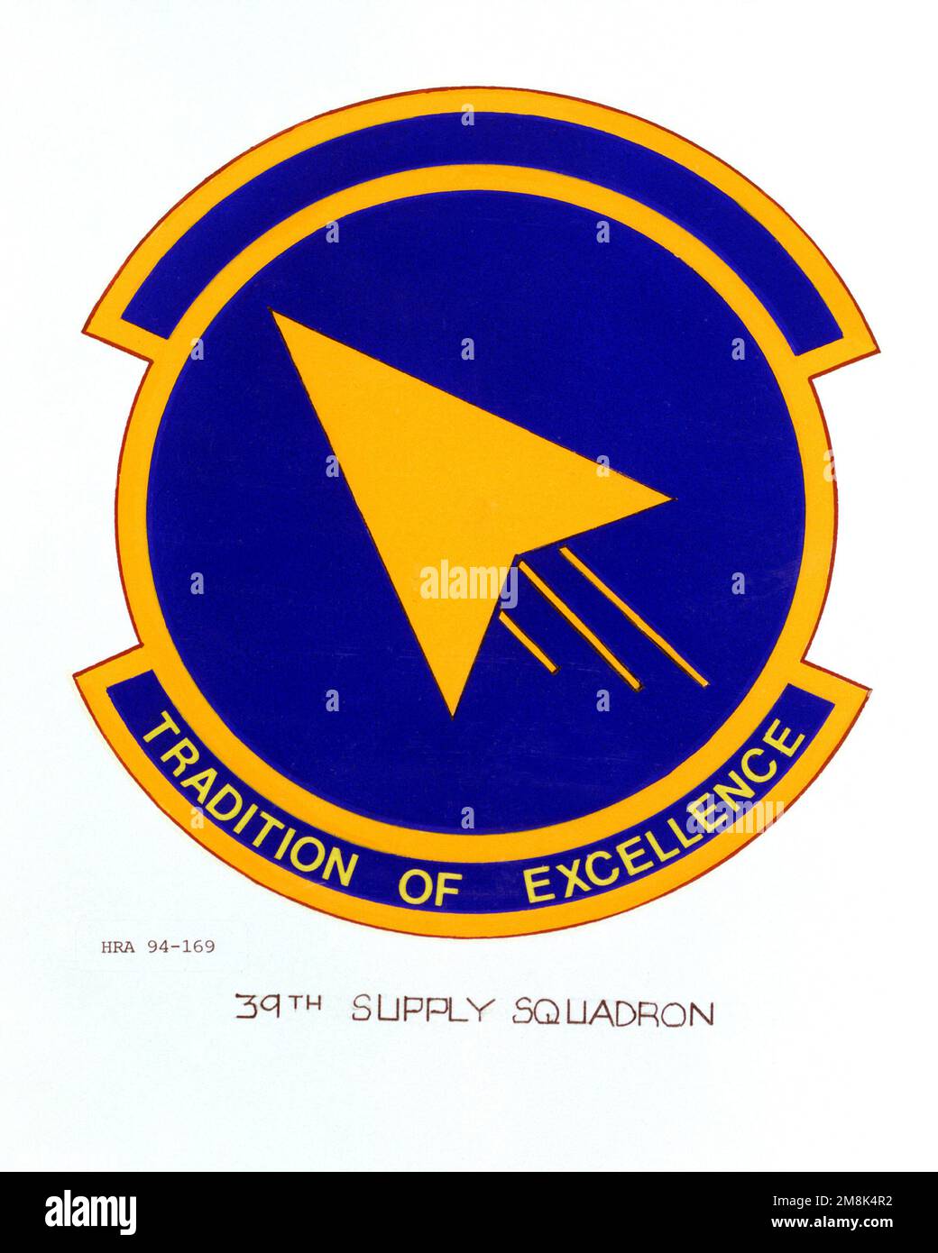 Approved Insignia of the 39th Supply Squadron. Country: Unknown Stock ...