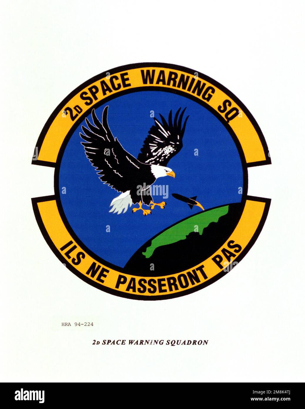 Approved Insignia of the 2nd Space Warning Squadron. Country: Unknown ...