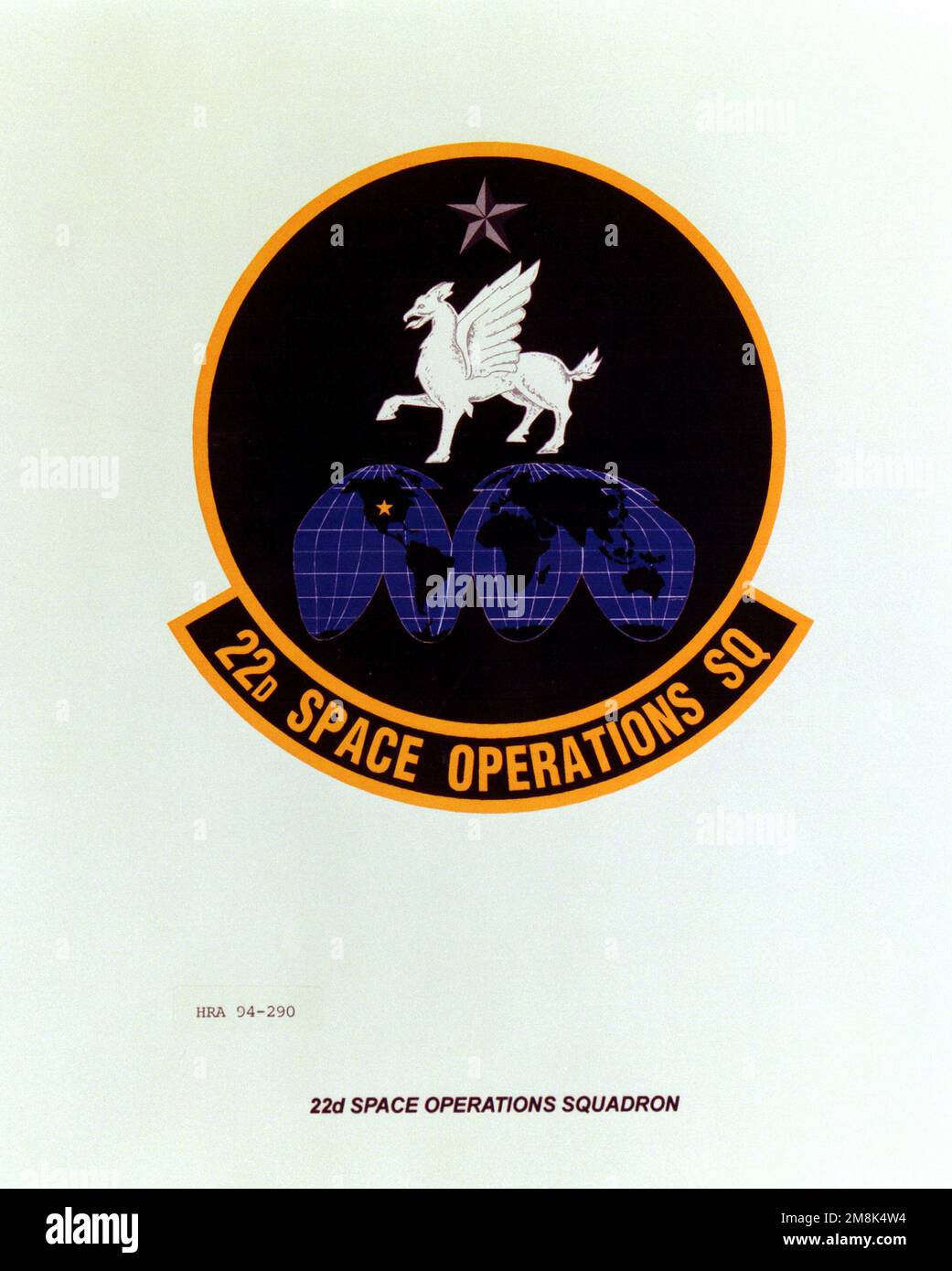 Approved Insignia of the 22nd Space Operations Squadron. Country ...