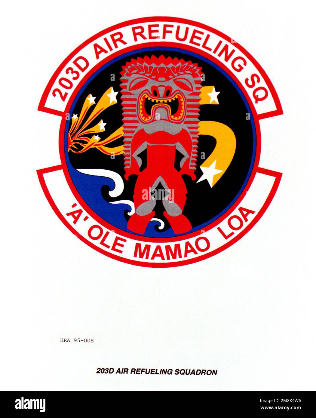 Approved Insignia of the 203rd Air Refueling Squadron. Country: Unknown ...
