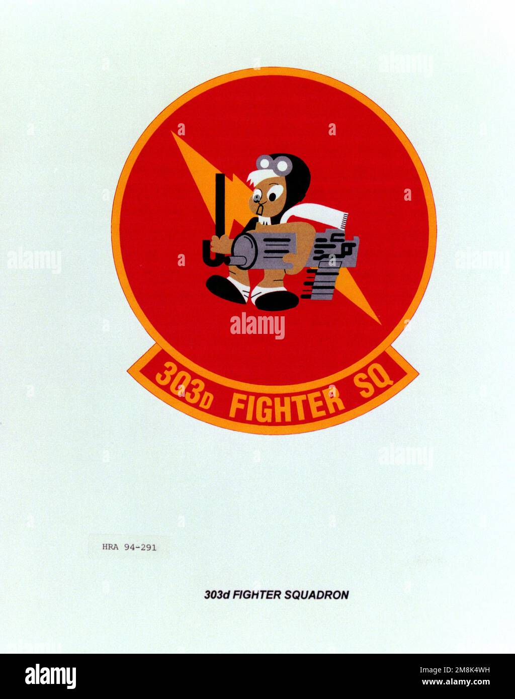 Approved Insignia of the 303rd Fighter Squadron. Country: Unknown Stock ...