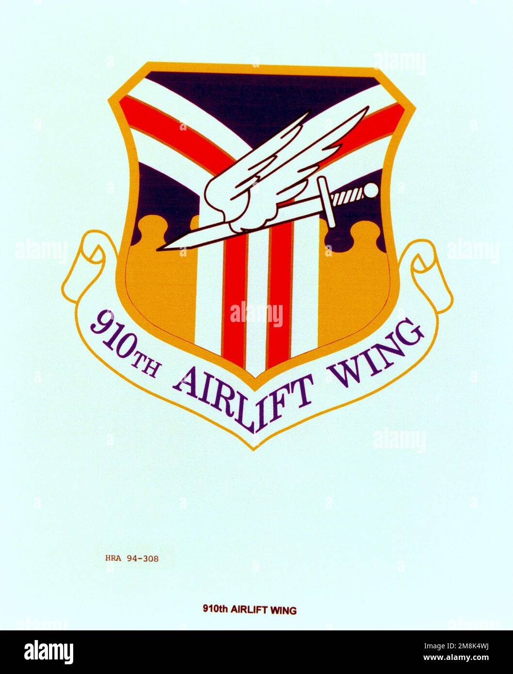 Approved Insignia of the 910th Airlift Wing. Country: Unknown Stock ...