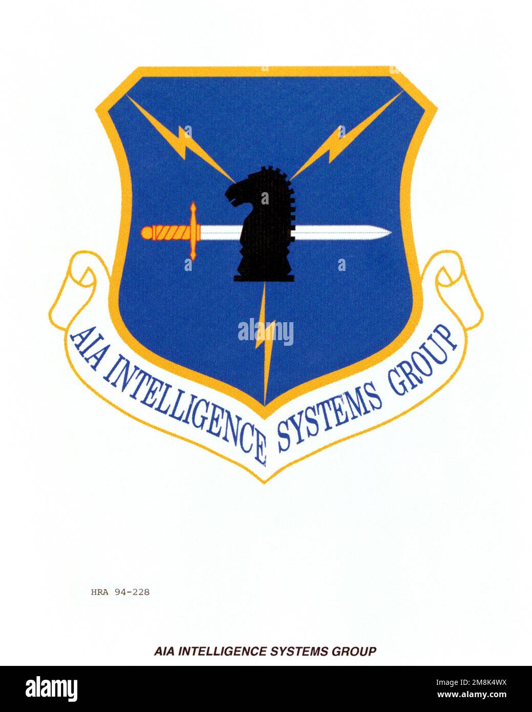 Approved Insignia of the AIA Intelligence System Group. Country ...