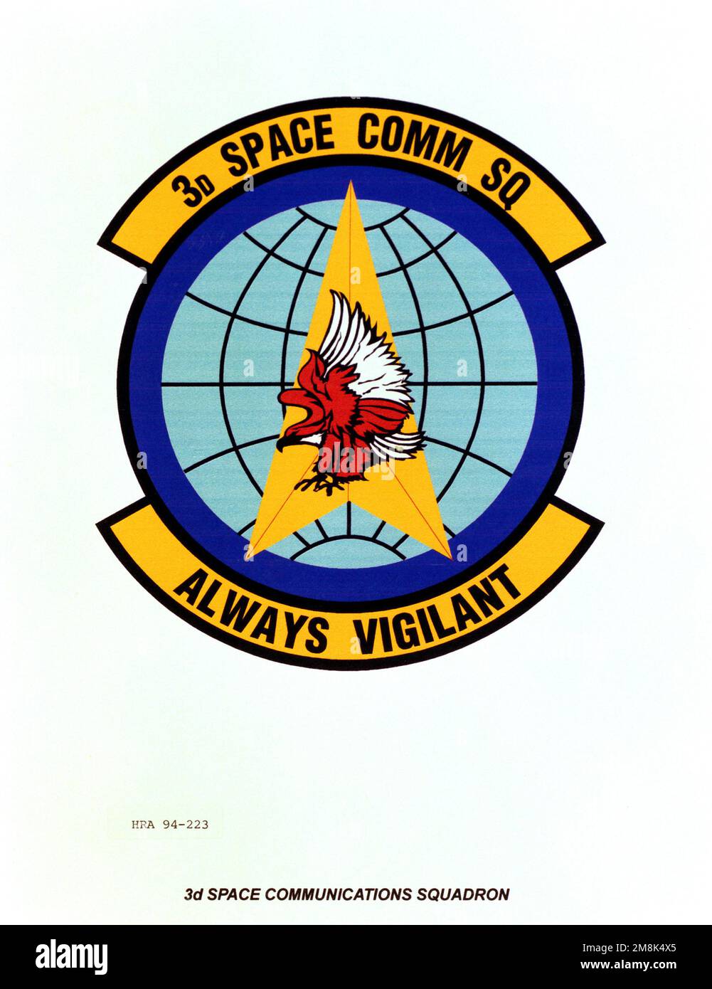 Approved Insignia of the 3rd Space Communications Squadron. Country ...