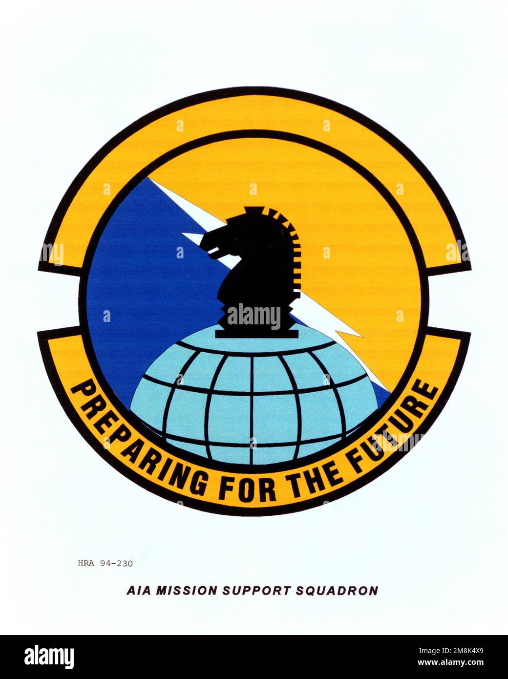Approved Insignia of the AIA Mission Support Squadron. Country: Unknown ...
