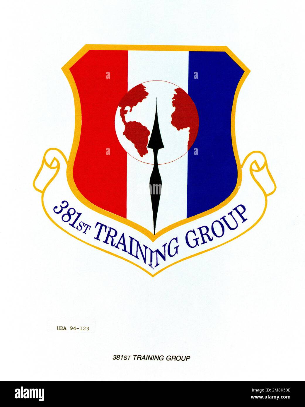 Approved Insignia of the 381st Training Group. Country: Unknown Stock ...