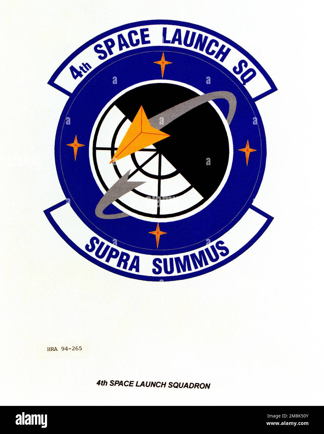 Approved Insignia of the 4th Space Launch Squadron. Country: Unknown ...