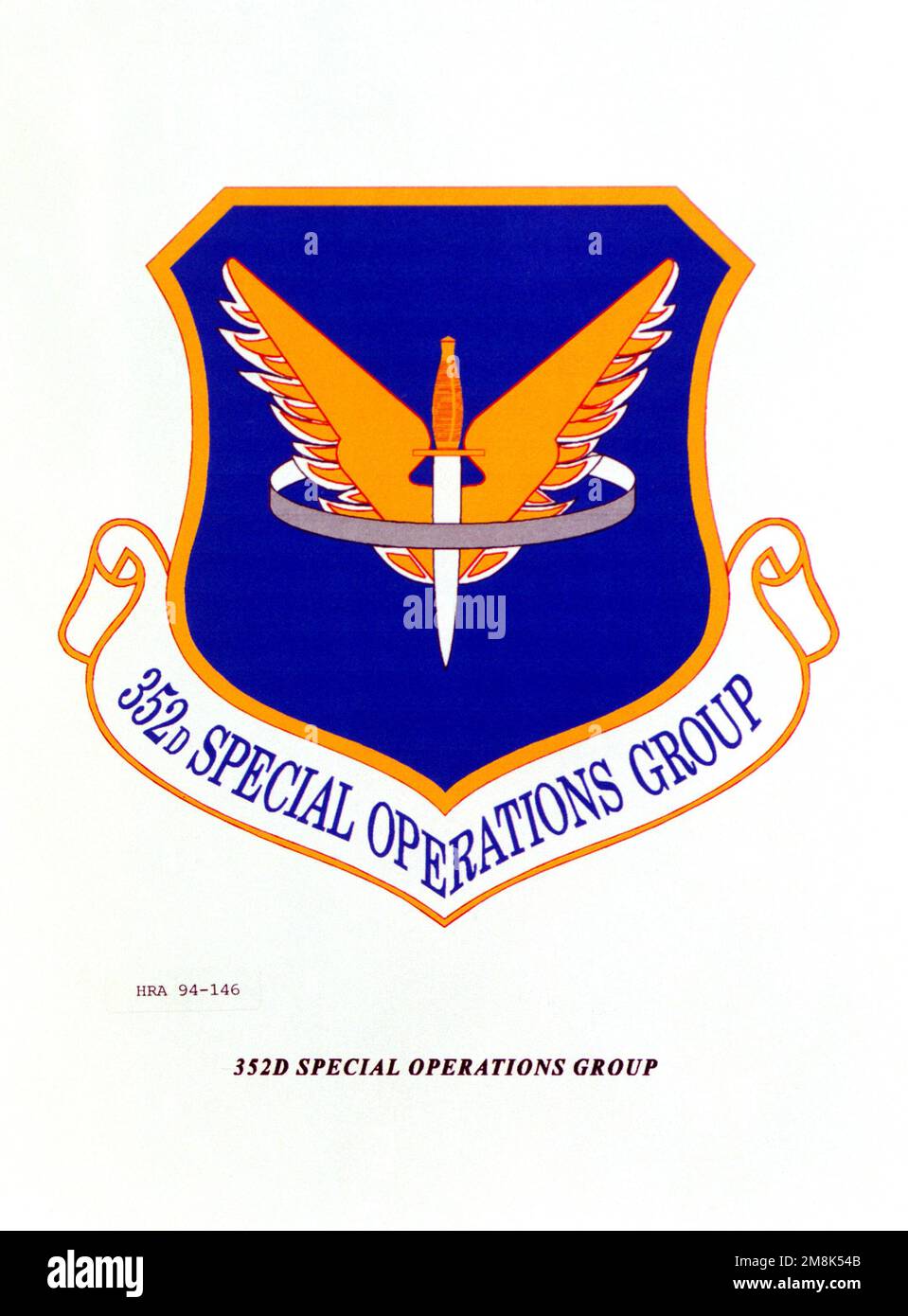 Approved Insignia of the 352nd Special Operations Grouop. Country: Unknown Stock Photo - Alamy
