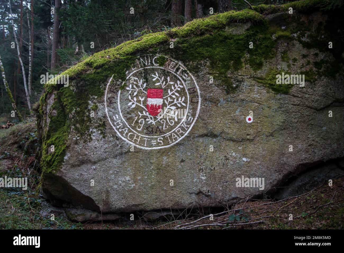 Schillingstein, a granite stone near Heinrichs bei Weitra - hiking in ...