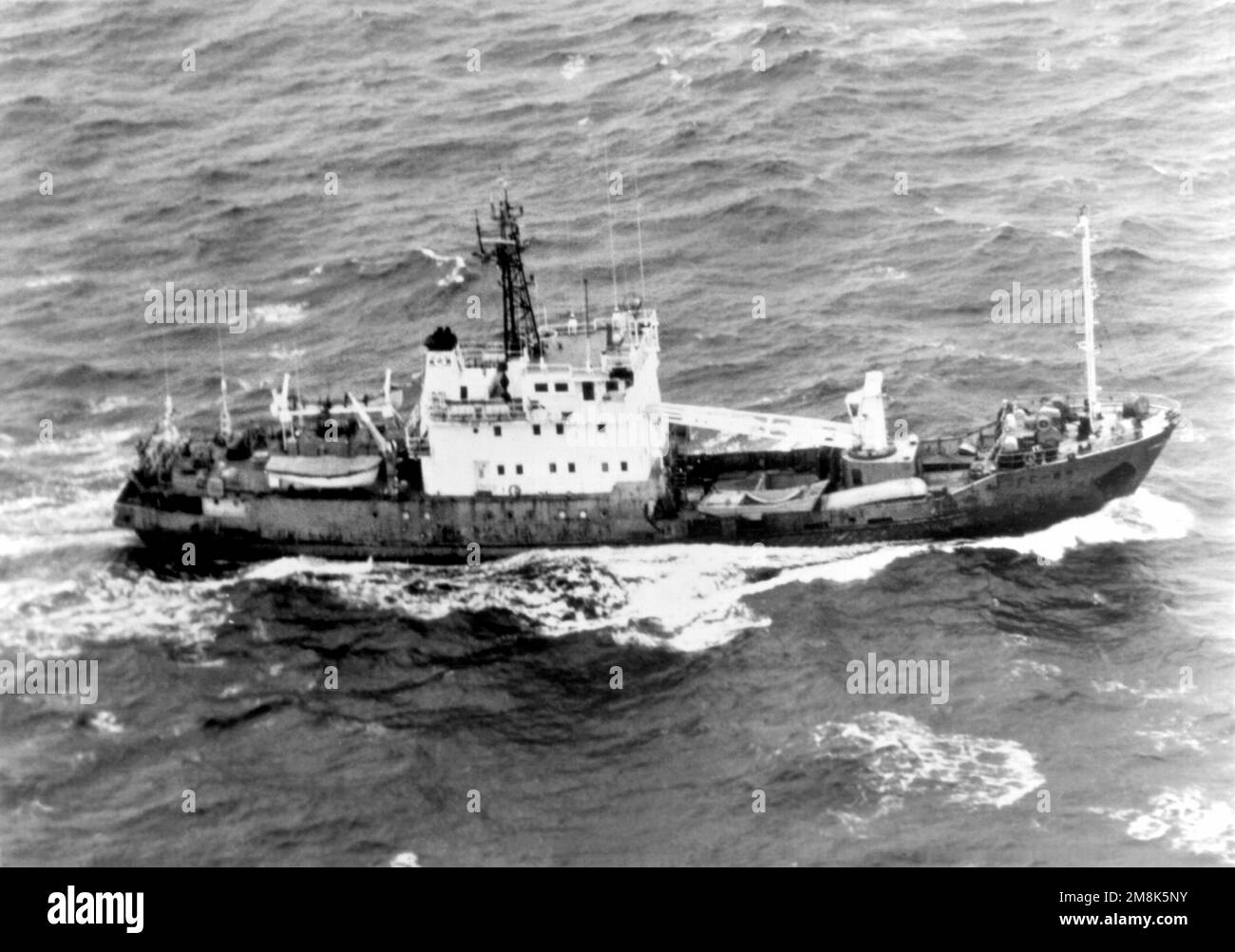 Aerial starboard side view of the Russian Pacific Fleet Fenik class ...