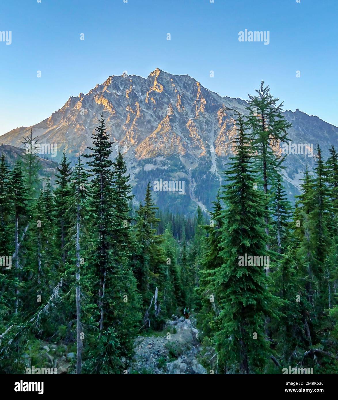 Climbers on Mount Stuart in Washington Stock Photo - Alamy
