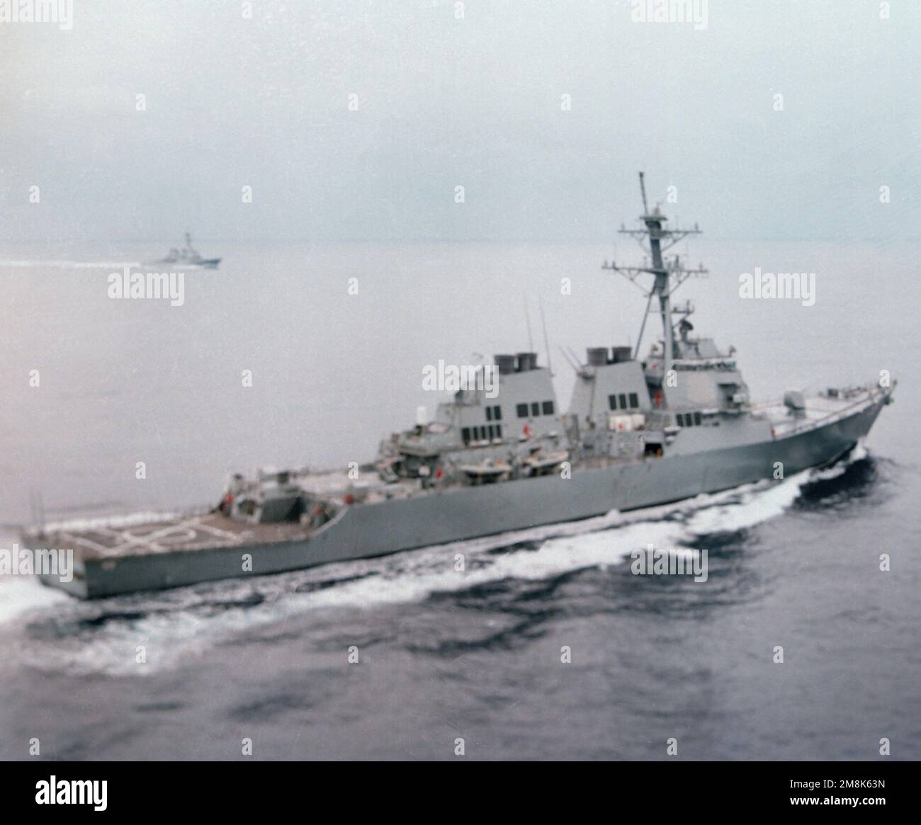 Aerial starboard quarter view (135 degrees off centerline) of the ...