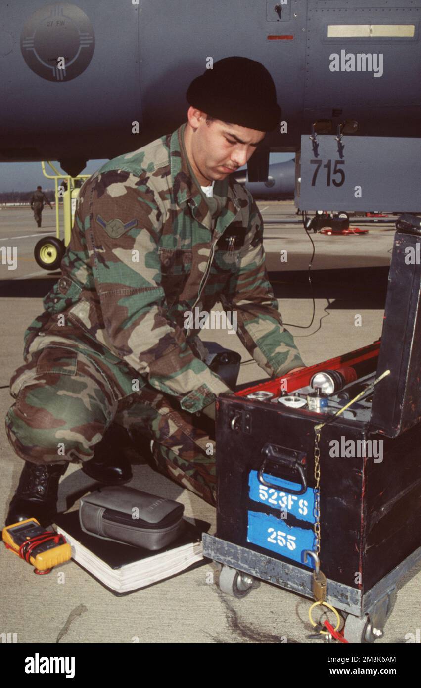AIRMAN Jesus Navarro, Jr., an electro-environmental specialist from the ...