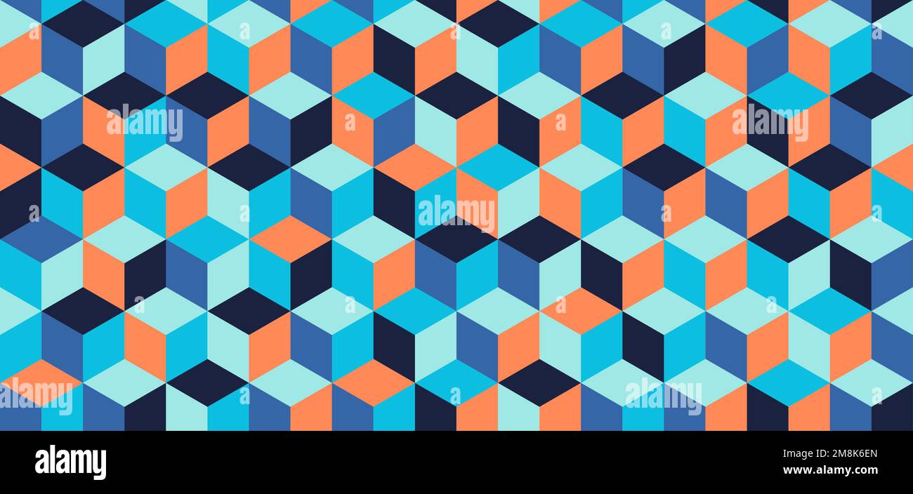 Colorful cubes background and seamless pattern, abstract texture Stock Vector Image & Art - Alamy