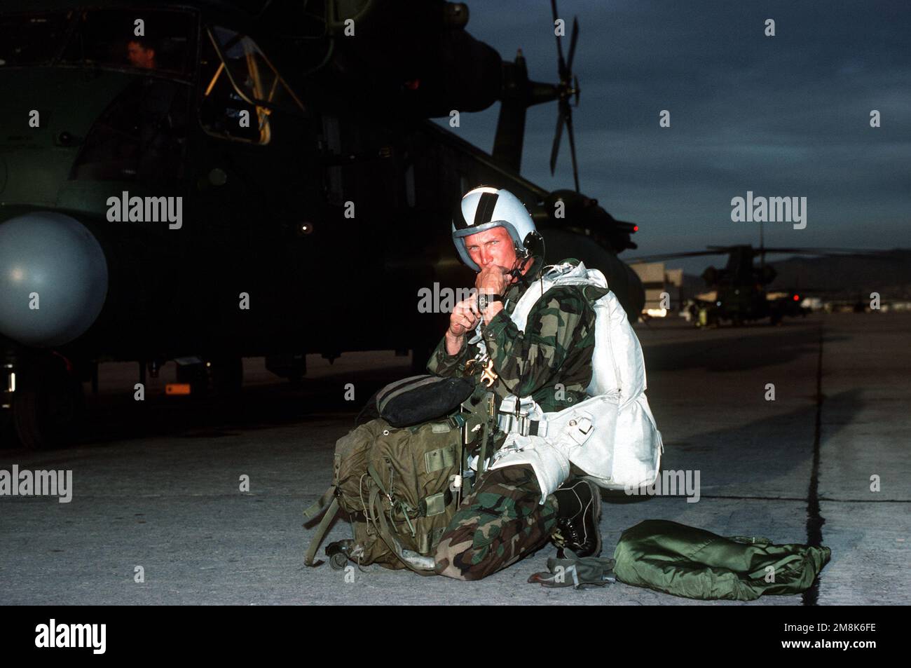 USAF MASTER Sergeant Scott Gearen a Pararescueman assigned to the ...